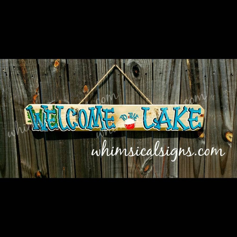 River Sign Welcome to the River River Decor Dock Decor - Etsy