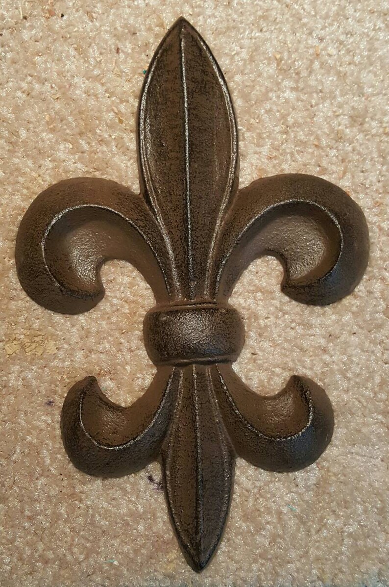 Fleur-de-lis Wall Decor Cast Iron New Orleans Decor Fleur - Etsy