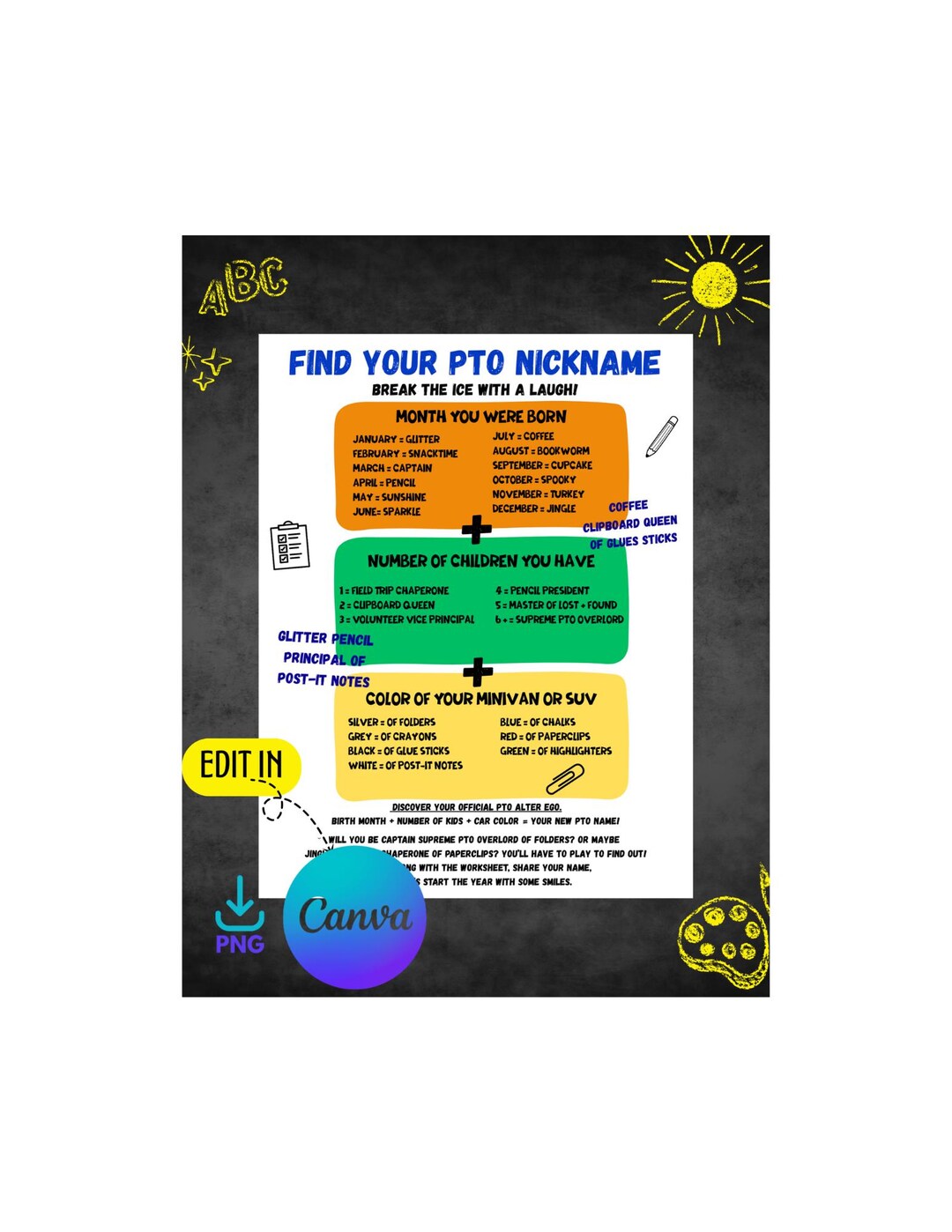 Editable PTO Icebreaker Game | Fun Back-to-school Meeting Activity ...