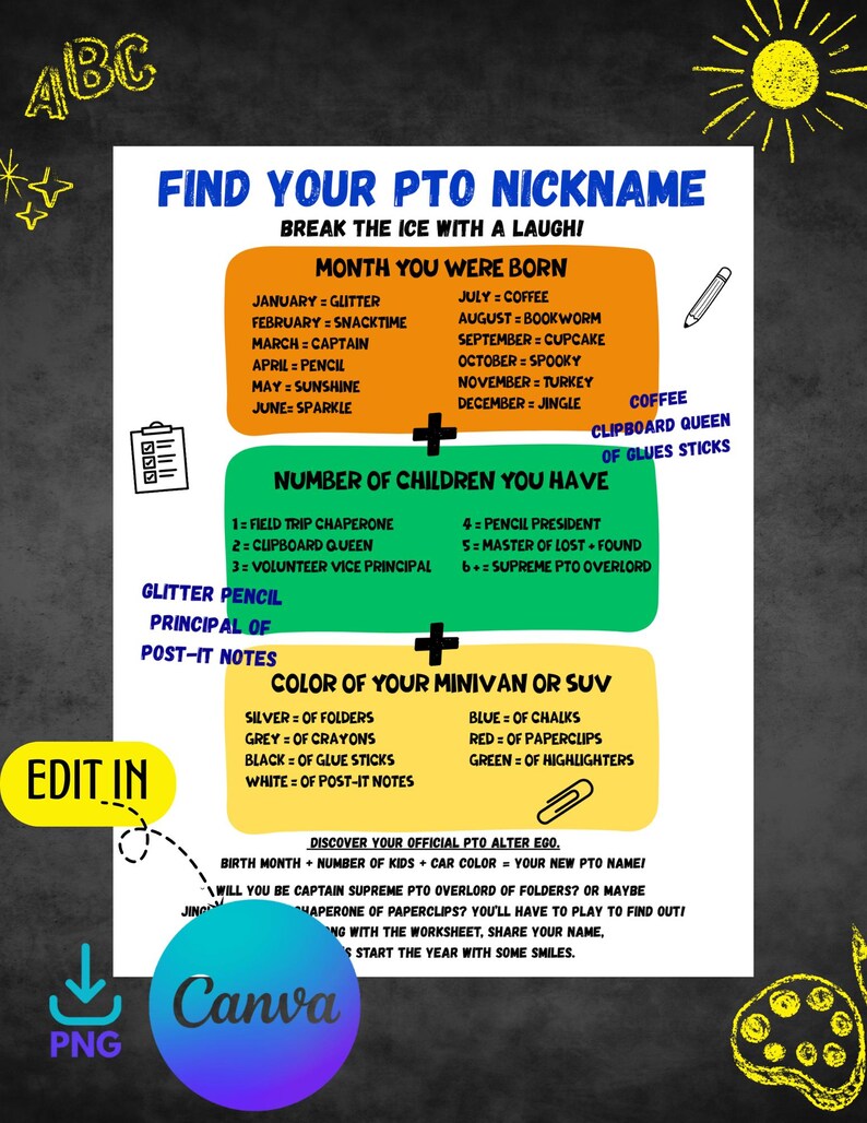 Editable PTO Icebreaker Game | Fun Back-to-school Meeting Activity ...