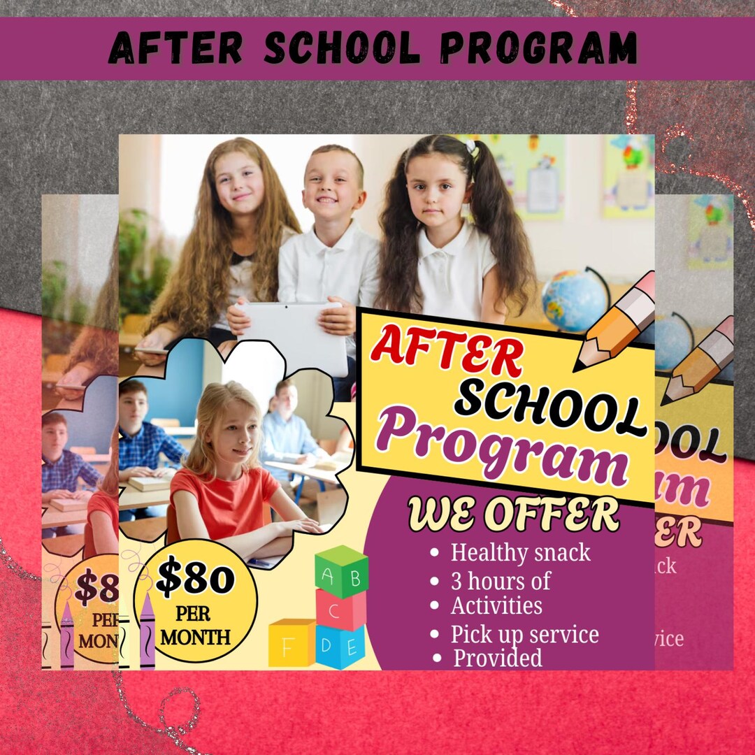 After School Program Flyer Template, Editable School Flyer, Summer Camp ...