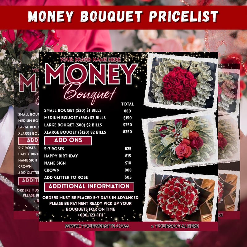 Valentines Money Bouquet - Etsy