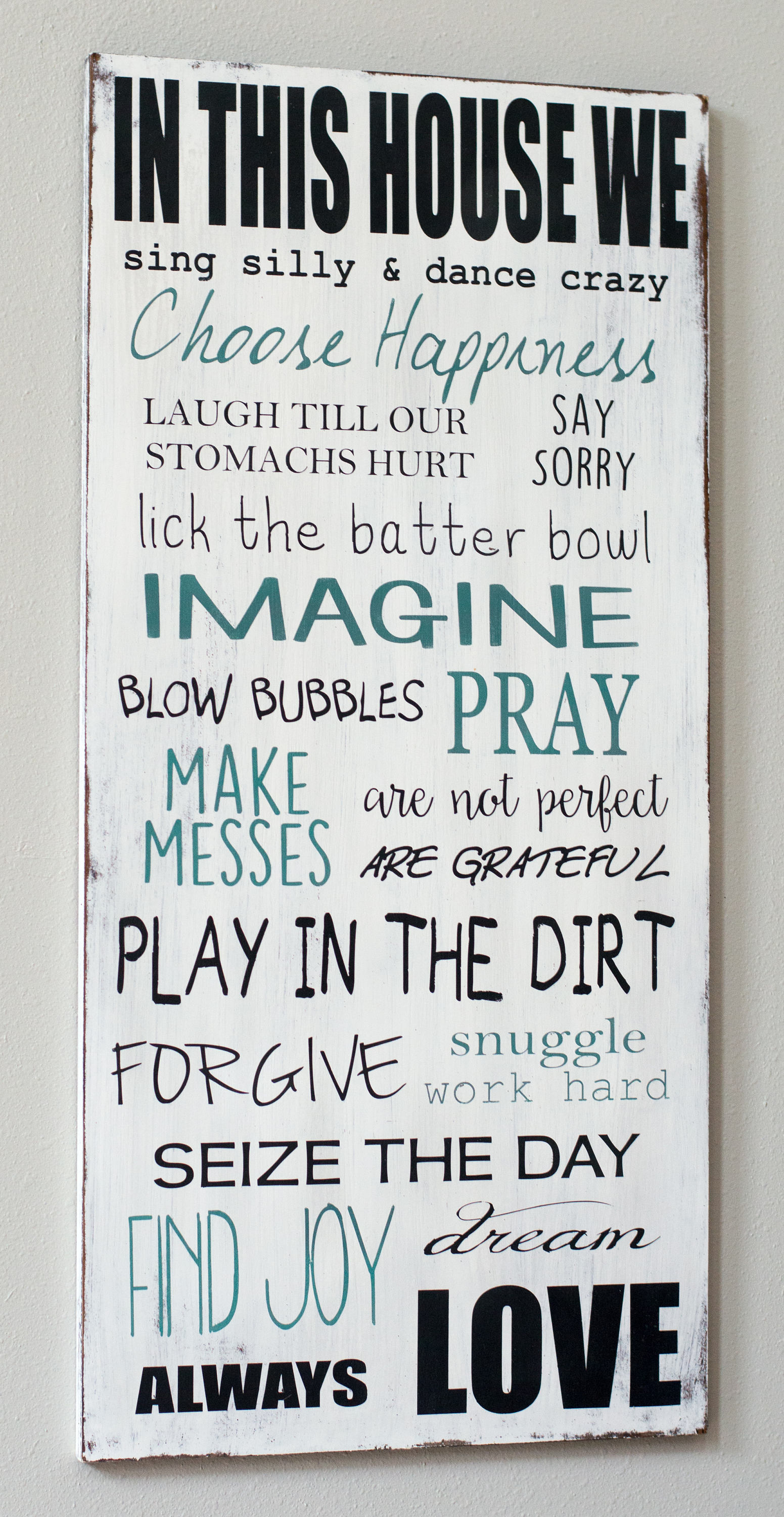 In This House We Do Sign- Family Sign - Family Rules Sign - Etsy