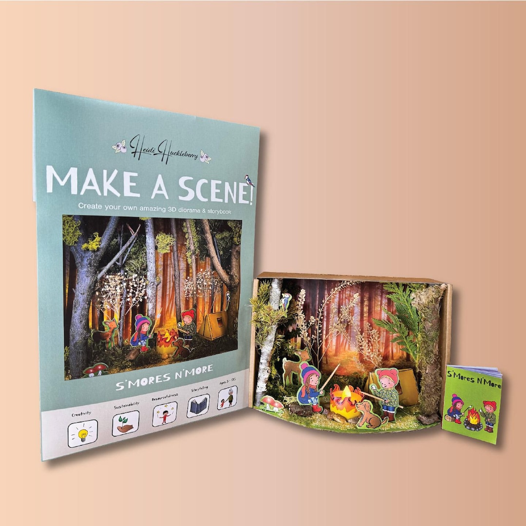 Nature Diorama Kit: Campfire Miniature Scene, Outdoor & Indoor Craft ...