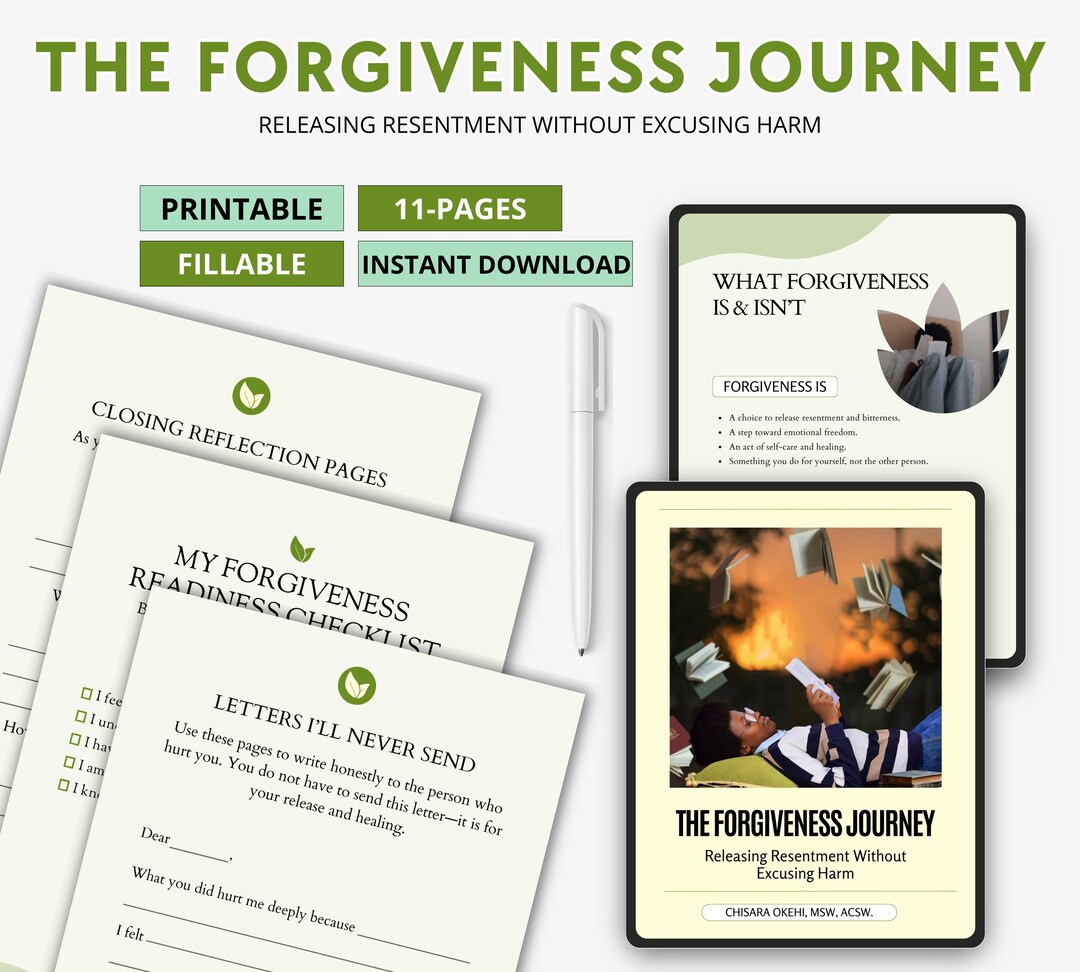 The Forgiveness Journey Workbook | Digital Self-help Journal for ...