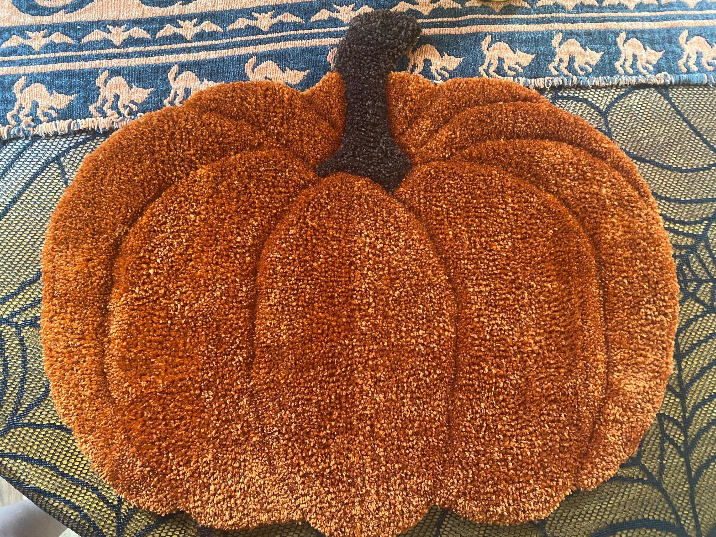 Hand-tufted Pumpkin Rug - Etsy