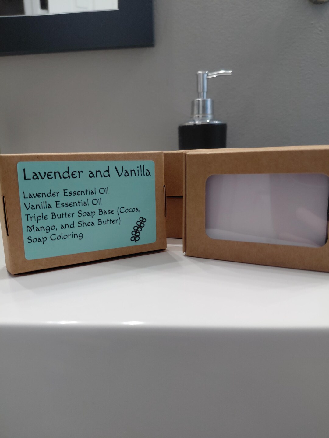 Hand Poured Moisturizing Soap Bar- Lavender and Vanilla - Etsy