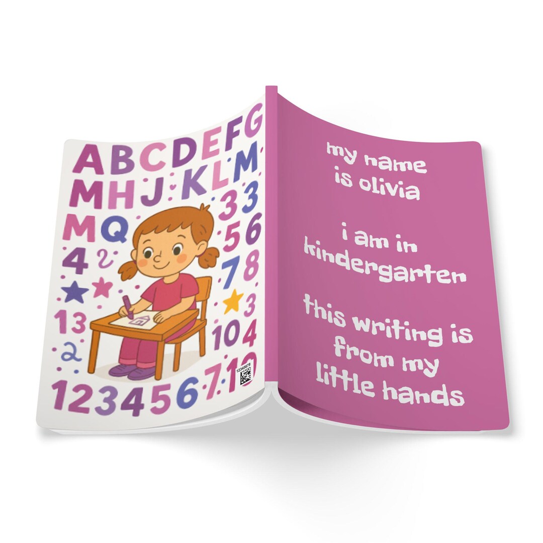 Personalized Abcs Kindergarten Journal: Child's First Writing Keepsake ...