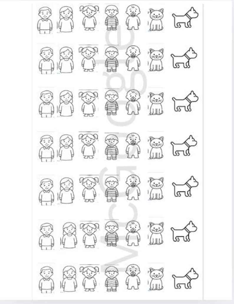 Bilingual Finger Family Cut & Paste | English and Spanish | Pre-k ...