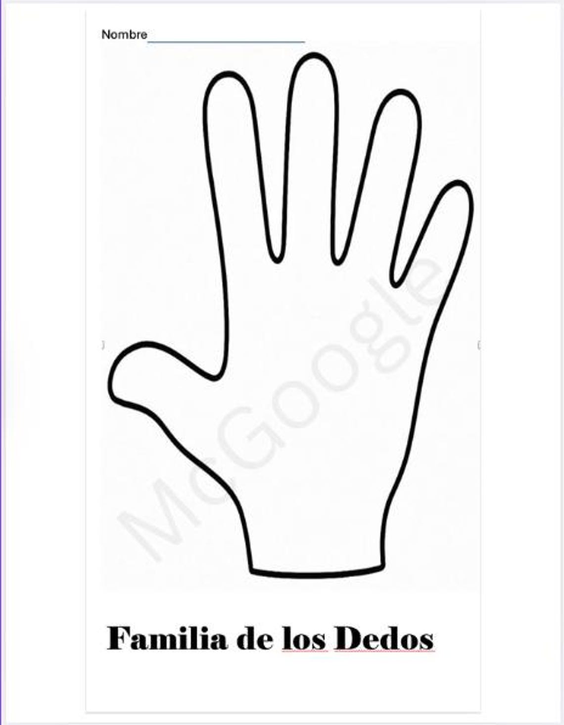 Bilingual Finger Family Cut & Paste | English and Spanish | Pre-k ...