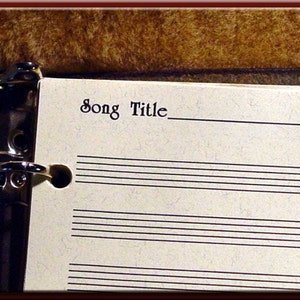 COMPOSER'S EDGE MUSIC Songbook & Journal • A Beautifully Hand Crafted ...