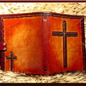 CHRISTIAN CROSS Journal • Beautifully Hand Crafted Medium Sized Leather ...