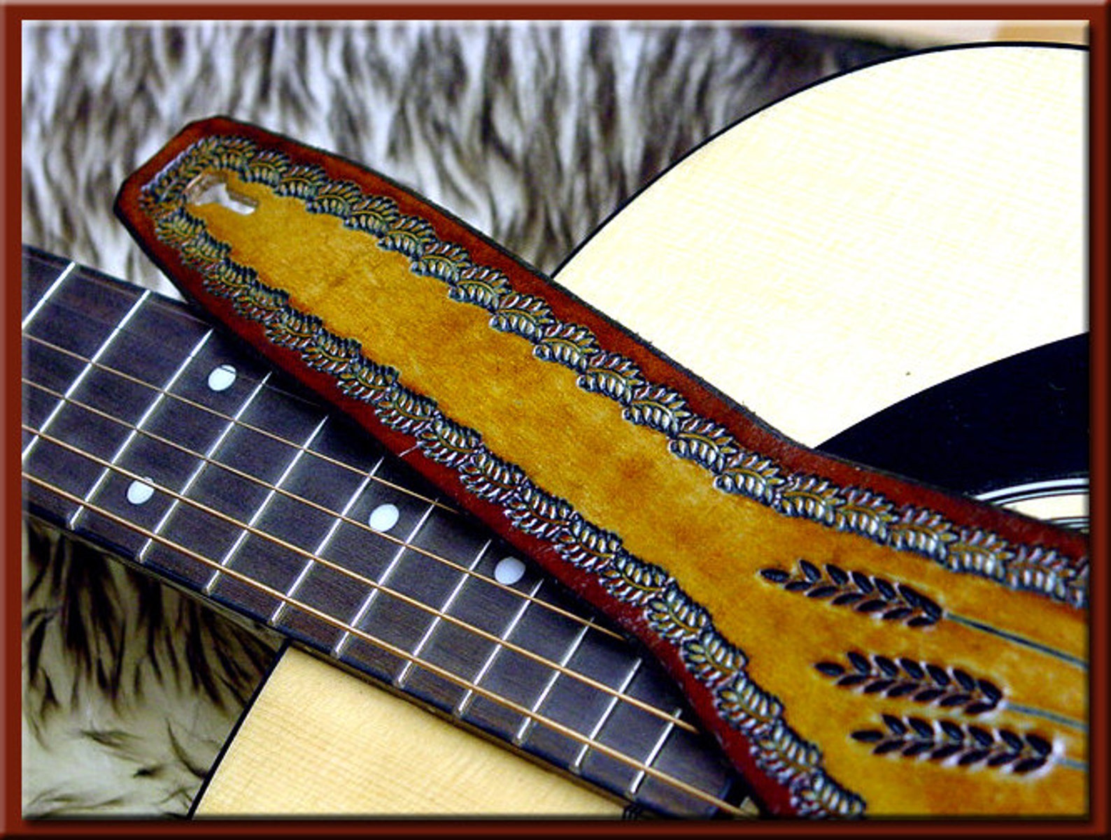 LEAVES & WHEAT Design • A Beautifully Hand Tooled, Hand Crafted Leather ...