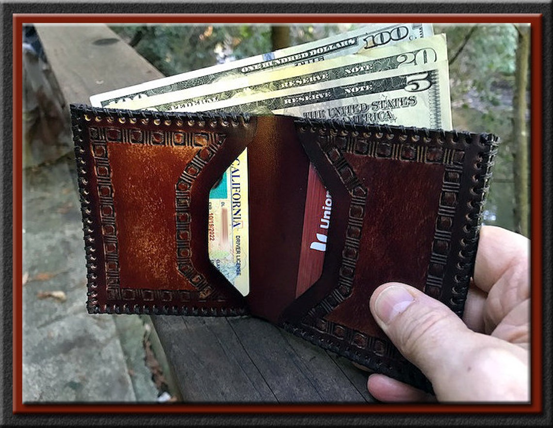 THE EXECUTIVE Border Design A Beautifully Hand Tooled Hand - Etsy