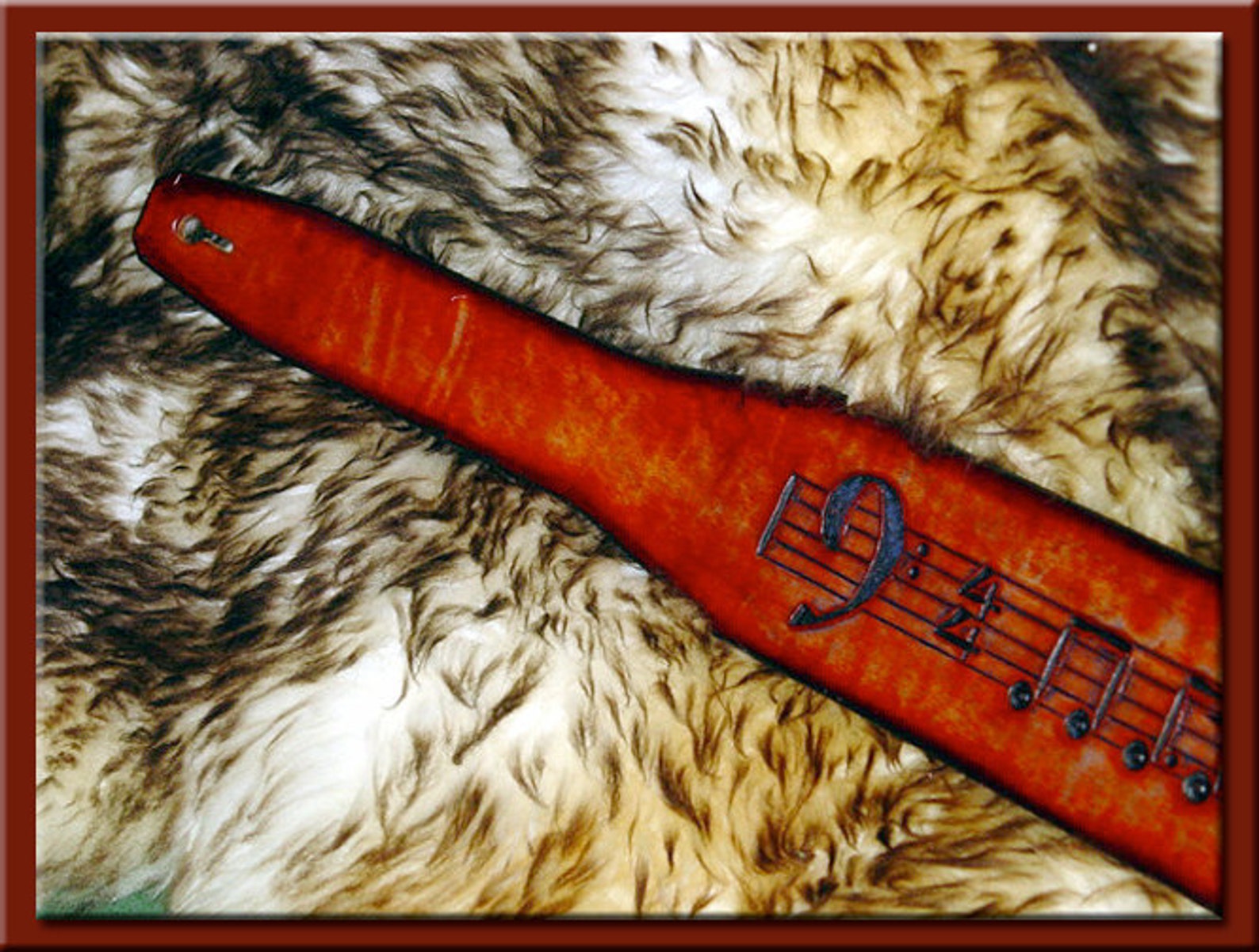 BASS CLEFF & MUSIC Design A Beautifully Hand Tooled | Etsy