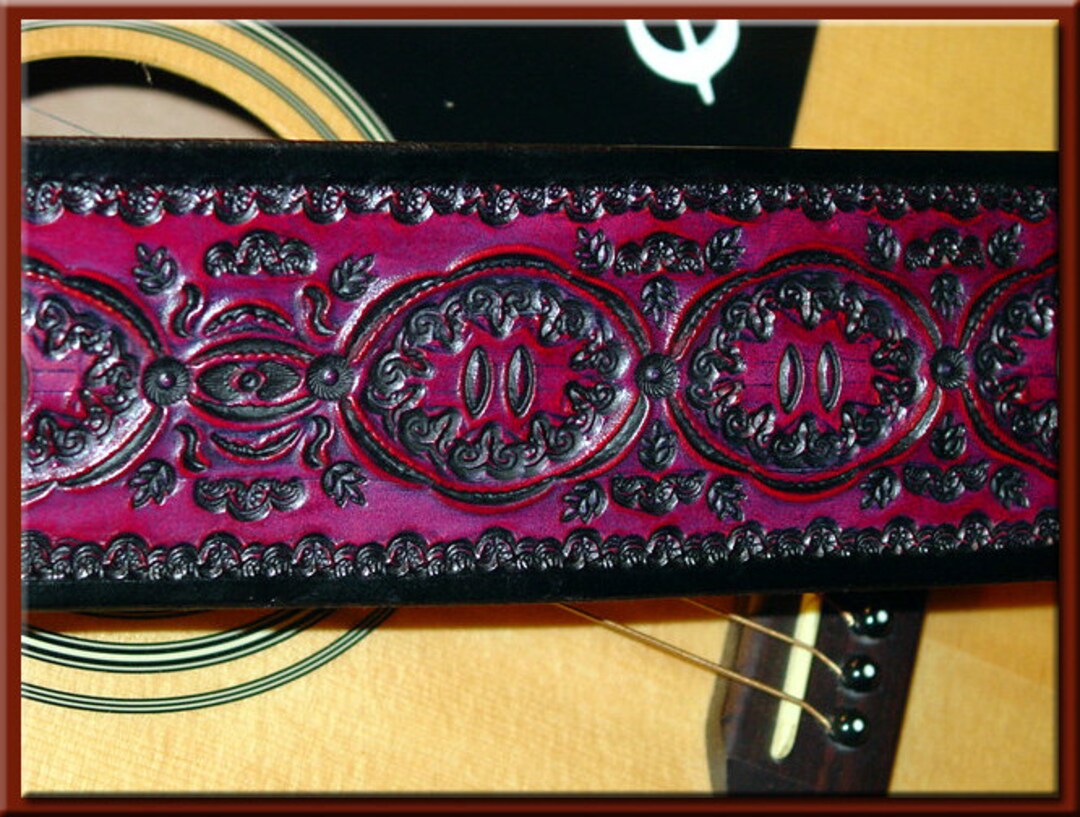 DARK RED MANDALA Design • A Beautifully Hand Tooled, Hand Crafted ...