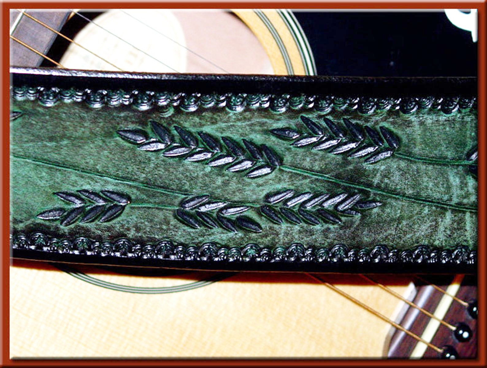 AQUA WHEAT Design A Beautifully Hand Tooled Hand Crafted | Etsy