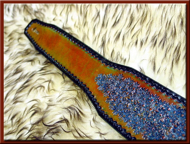 TURQUOISE ASTER Design A Beautifully Hand Tooled Hand | Etsy