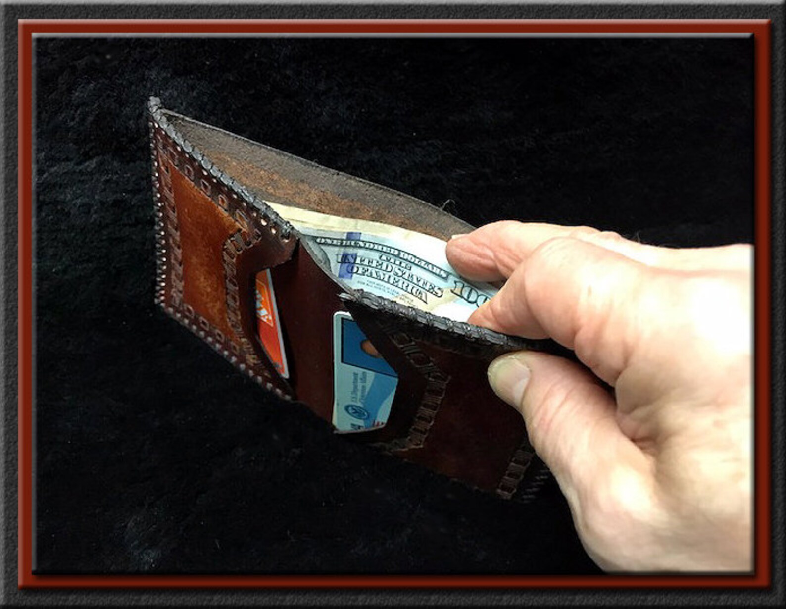 THE EXECUTIVE Border Design A Beautifully Hand Tooled Hand - Etsy