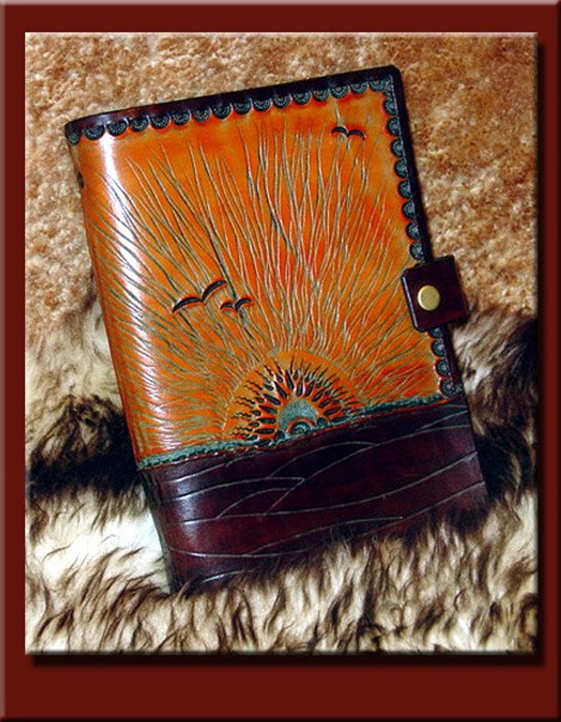 CALIFORNIA SUNRISE Journal - A Beautifully Hand Tooled, Handmade Medium ...