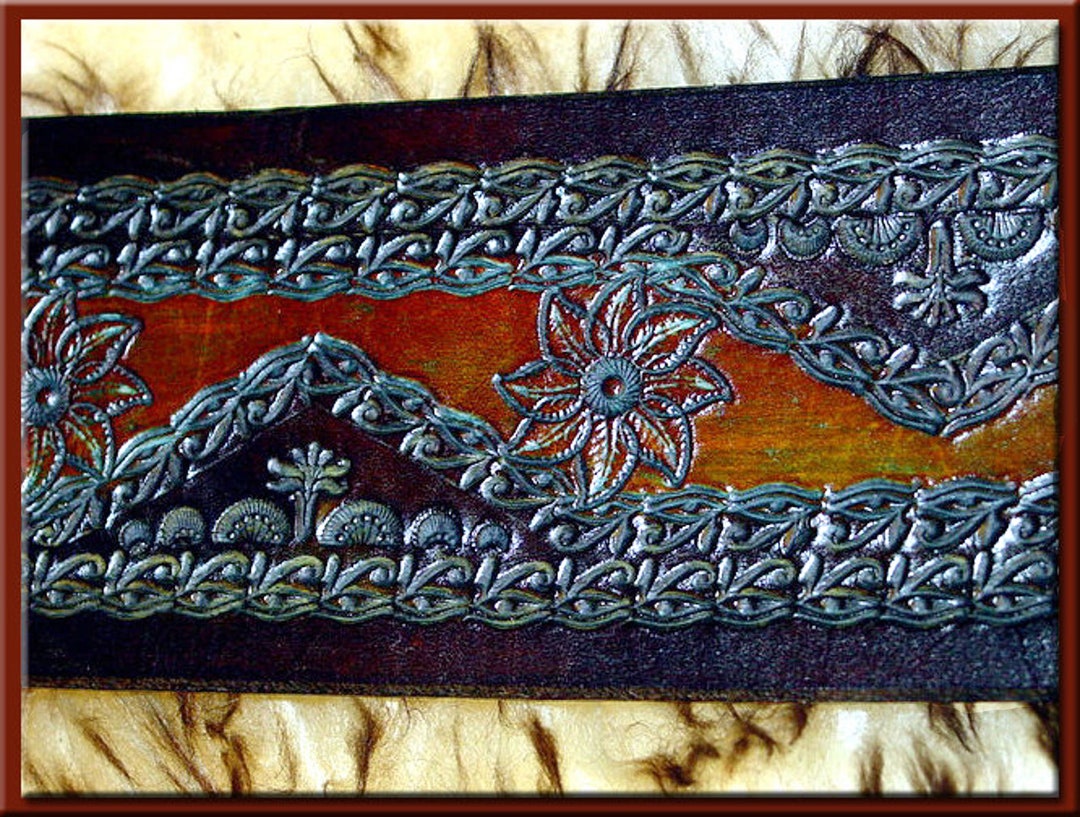LEAF MANDALA Design • A Beautifully Hand Tooled, Hand Crafted Leather ...