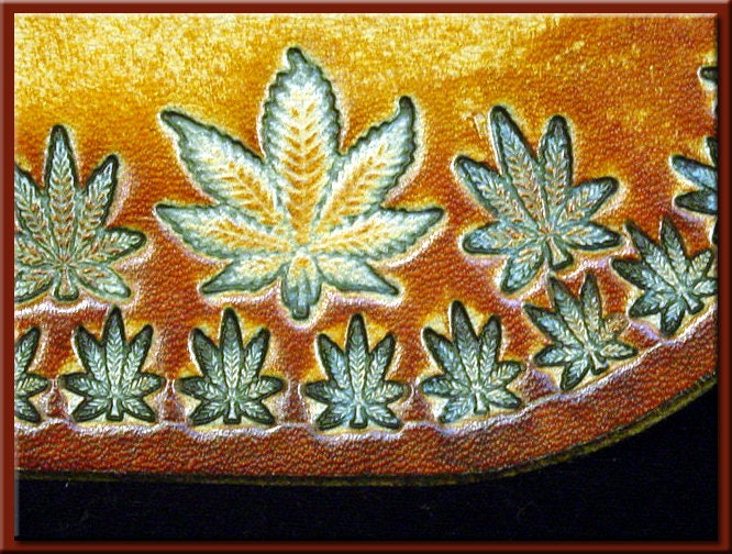 SCULPTED MARIJUANA LEAF Design 1 Mouse Pad. A Beautifully | Etsy