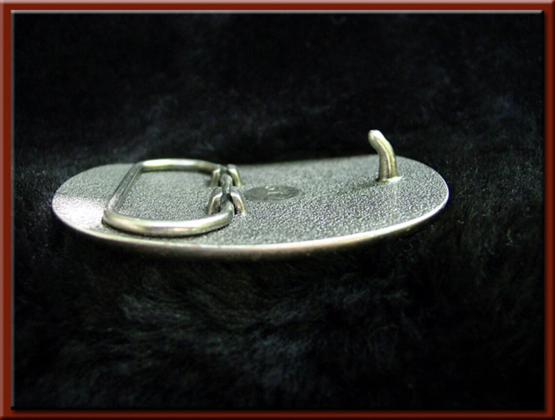 EGYPTIAN ANKH Design, Handcrafted, Hand Tooled Leather Belt Buckle ...