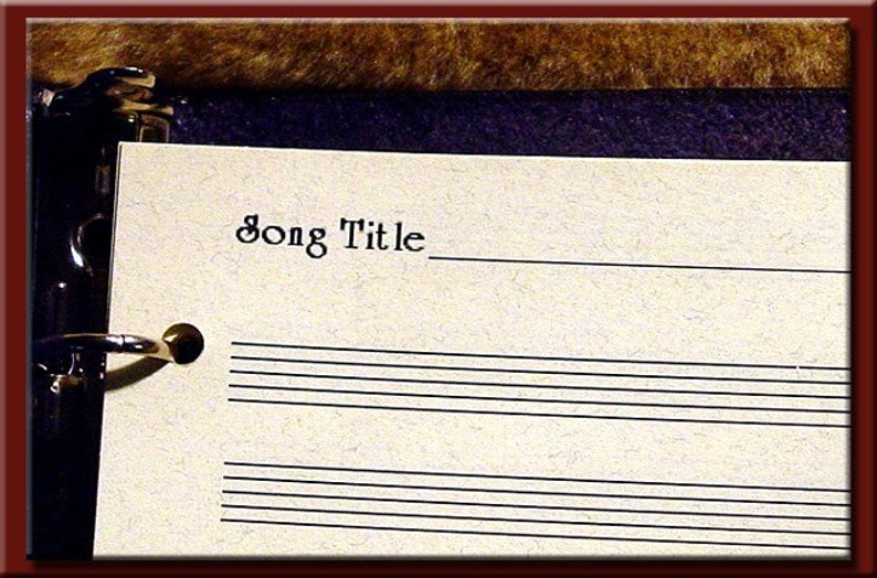 COMPOSER'S EDGE MUSIC Scoring Journal Design, Navy Blue • A Beautifully ...