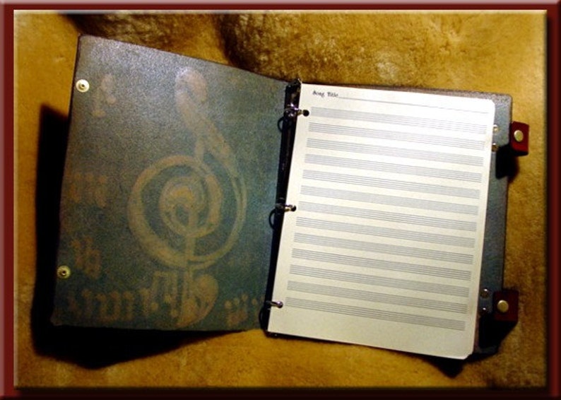 COMPOSER'S EDGE MUSIC Songbook & Journal A Beautifully | Etsy