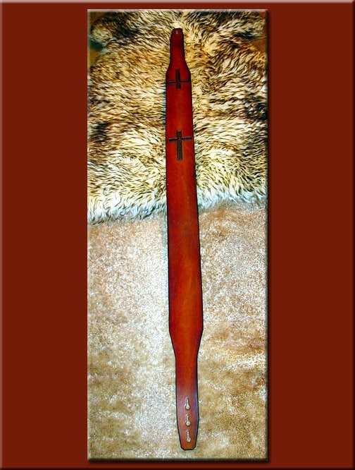 Custom Fit CHRISTIAN CROSS Design A Beautifully Hand Tooled | Etsy