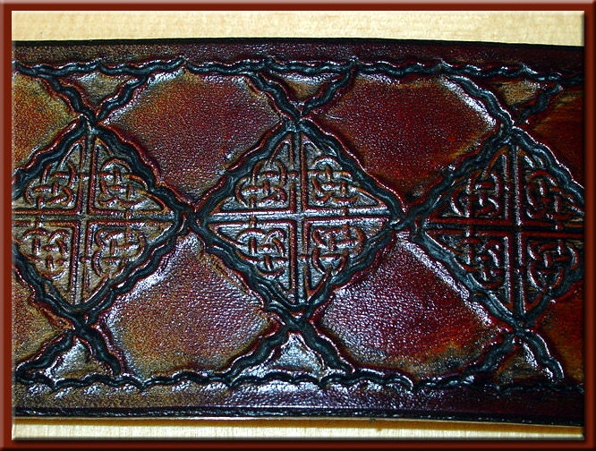 CELTIC CROSS HATCH Design A Beautifully Hand Tooled Hand | Etsy