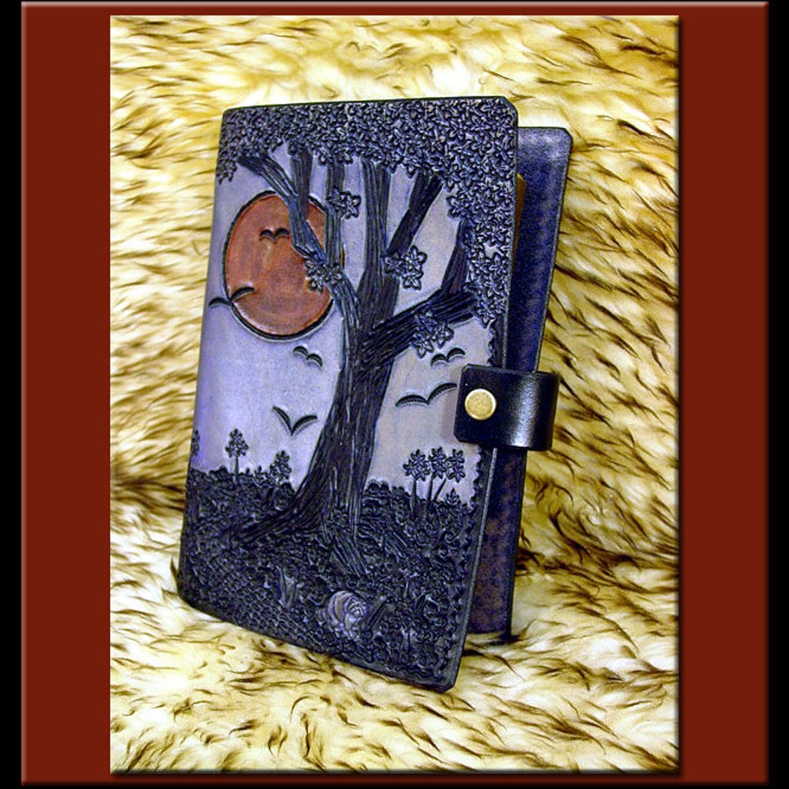 MOON & OAK TREE Design A Beautifully Hand Tooled Medium | Etsy