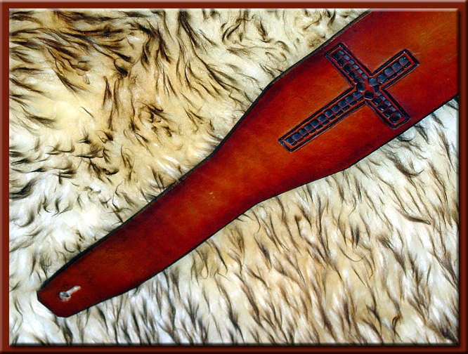 Custom Fit CHRISTIAN CROSS Design A Beautifully Hand Tooled | Etsy