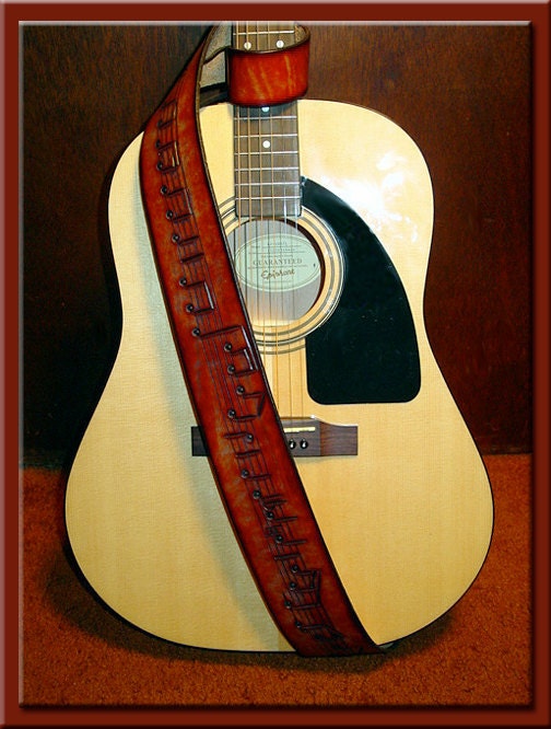 BASS CLEFF & MUSIC Design A Beautifully Hand Tooled | Etsy