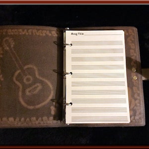 GUITAR COMPOSER'S EDGE Music Scoring Journal • A Beautifully Hand ...