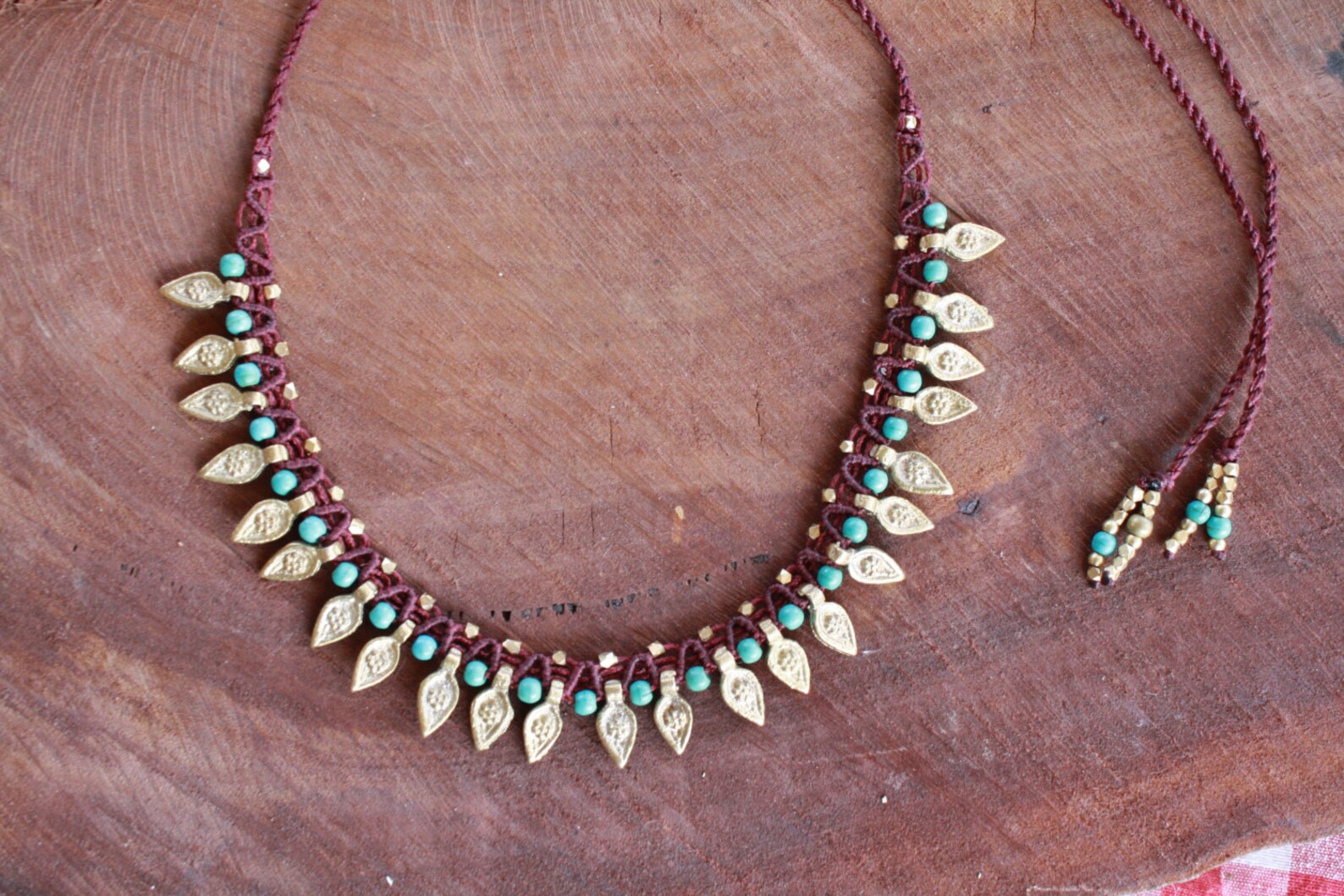 Spiky ethnic necklace tribal necklace boho neckalce | Etsy