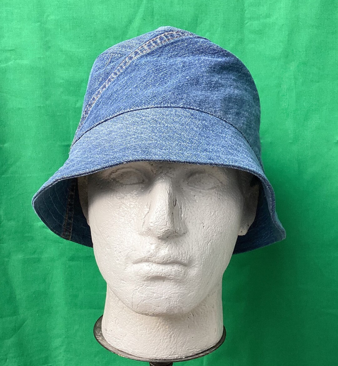 Jeans Hat, Upcycled Denim Bucket Hat, Jeans Bucket Hat - Etsy