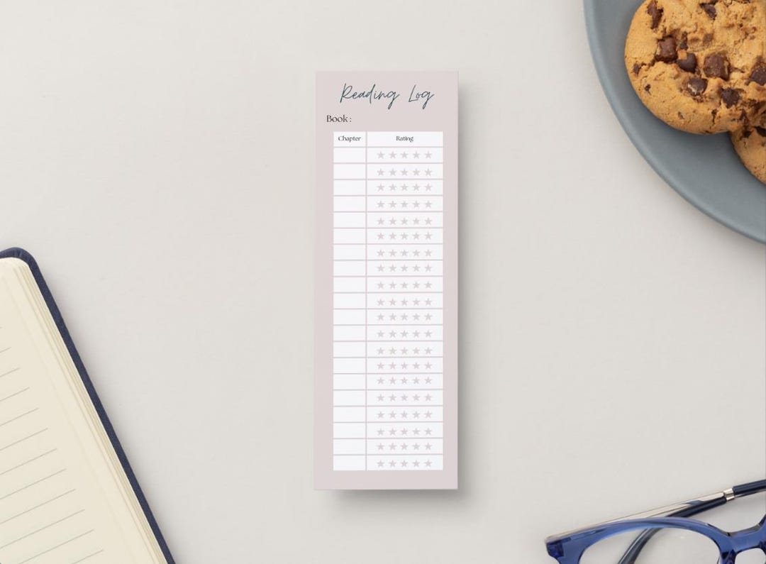 Digital Download | Reading Log Book Mark | Reading Tracker | Bookmark ...