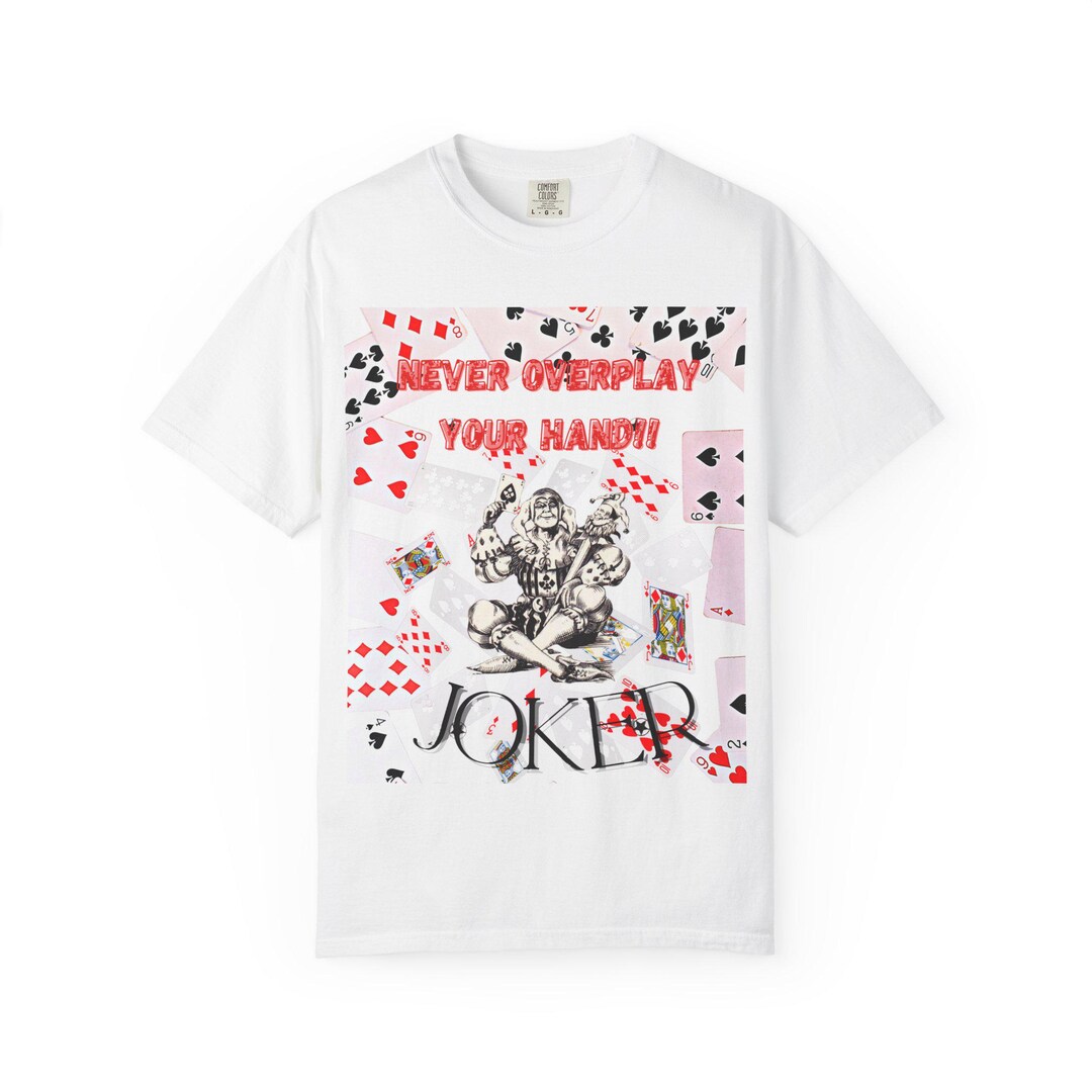Joker Graphic Tee: Unisex Garment-dyed Cotton T-shirt - Etsy