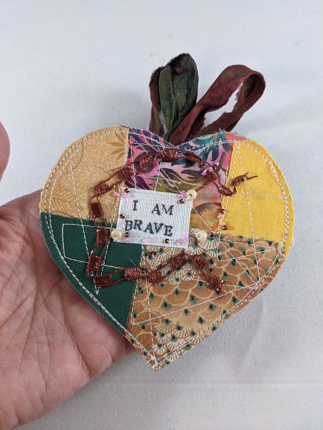 Affirmation Heart, Self Care, Heart Ornament, Tree Ornament ...