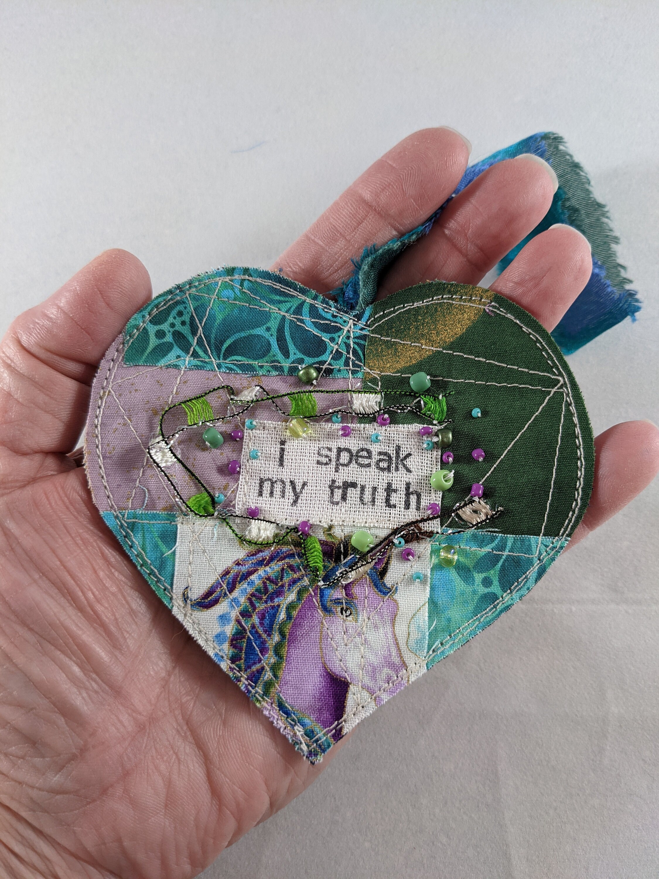 Affirmation Heart Self Care Heart Ornament Tree Ornament | Etsy