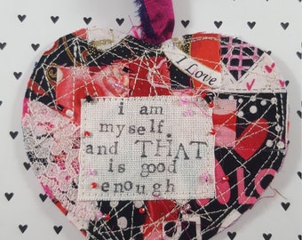 Affirmation Heart, Self Care, Heart Ornament, Tree Ornament ...