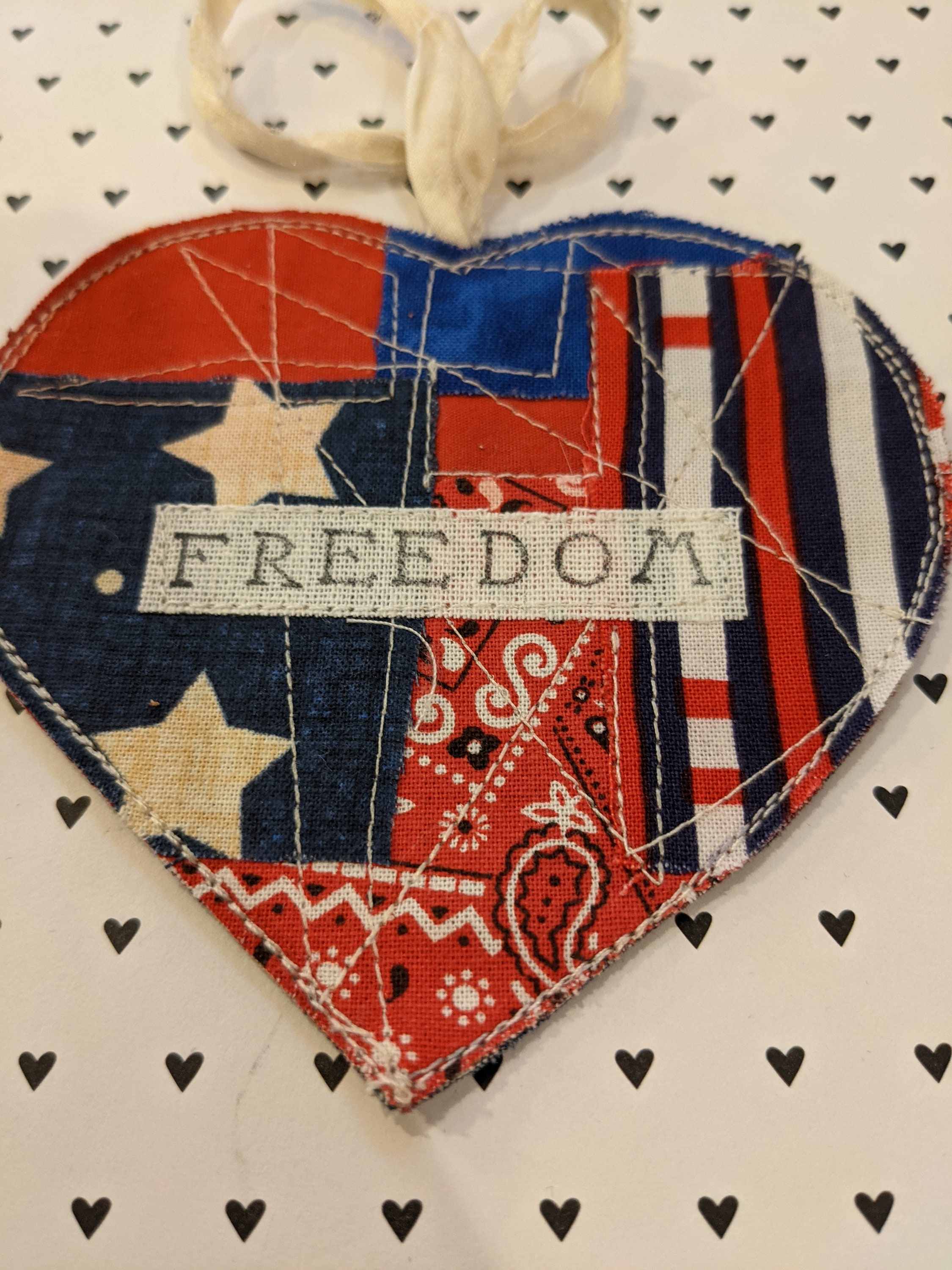 Freedom Decor Farmhouse Decor Patriotic Heart Fourth of - Etsy