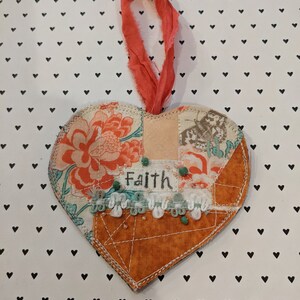 Bible Verse Gift, Faith Heart, Faith Ornament, Christian Art, Religious ...