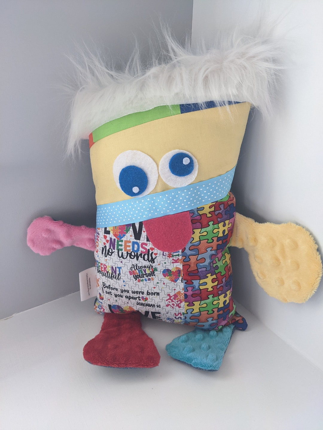 Plushie Monster, Monster Plushie, Comfort Plushie, Stuffed Animal ...