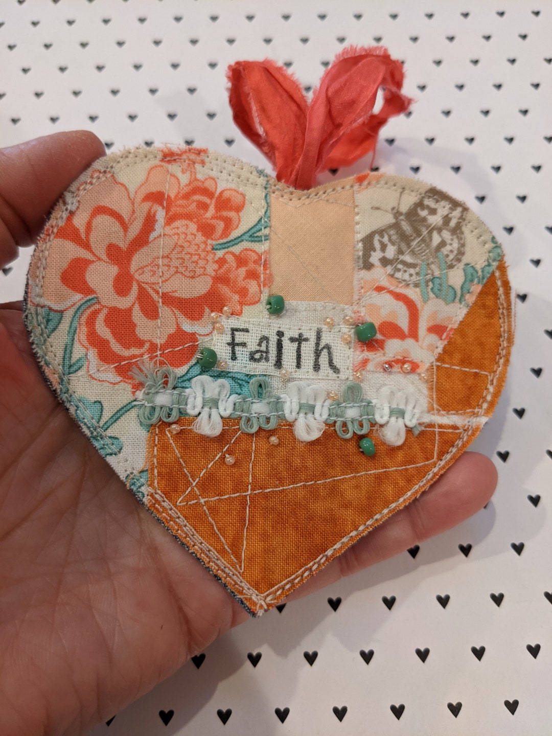 Bible Verse Gift, Faith Heart, Faith Ornament, Christian Art, Religious ...