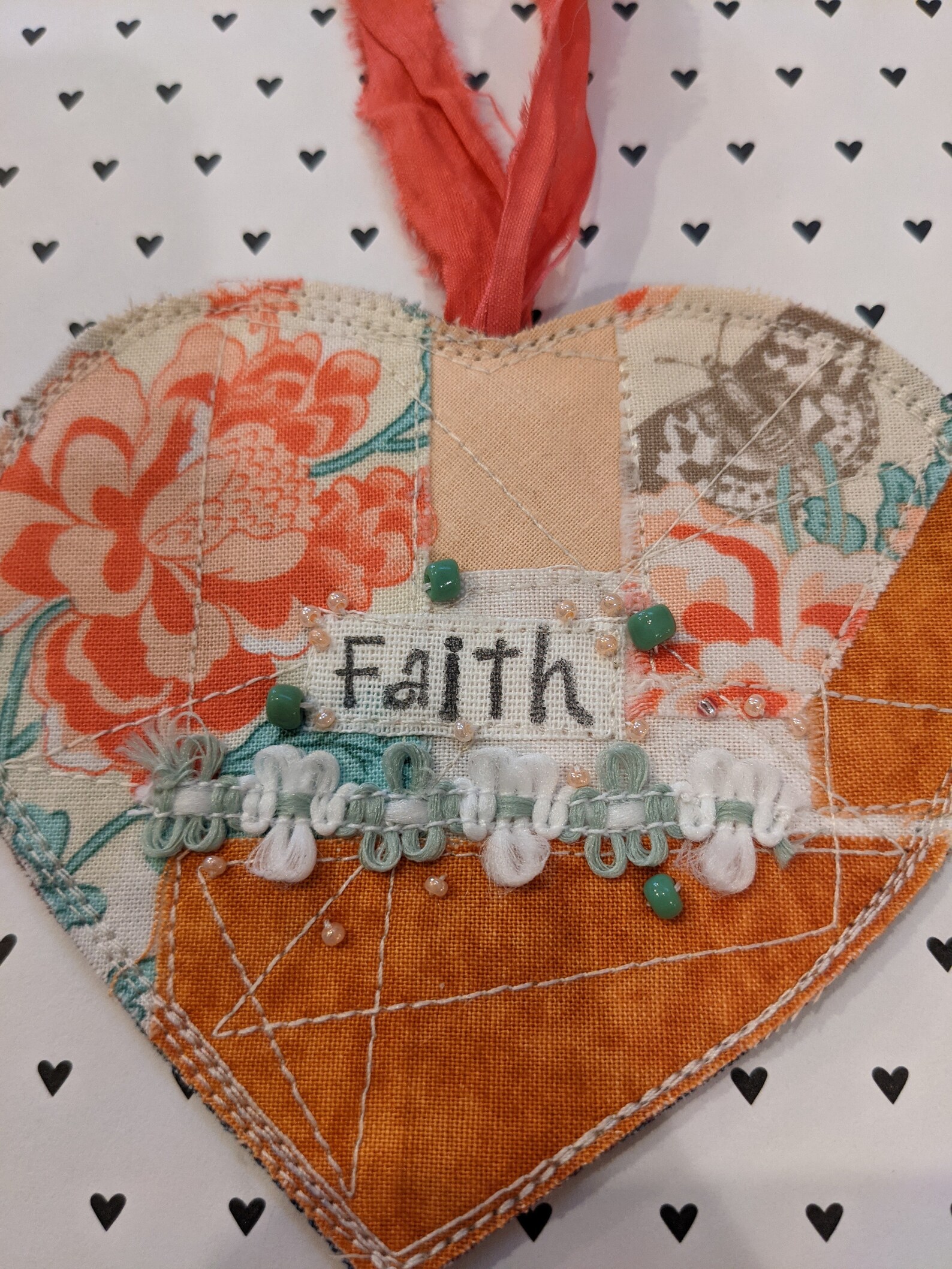 Bible Verse Gift Faith Heart Faith Ornament Christian Art - Etsy