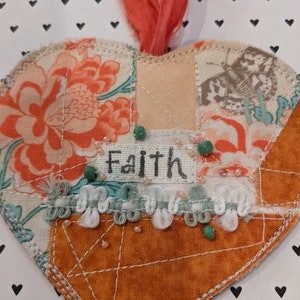 Bible Verse Gift, Faith Heart, Faith Ornament, Christian Art, Religious ...