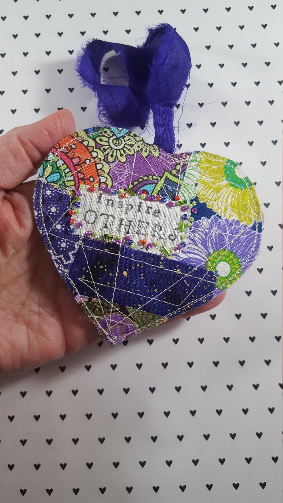 Positive Affirmation Self Care Heart Ornament Empowerment | Etsy