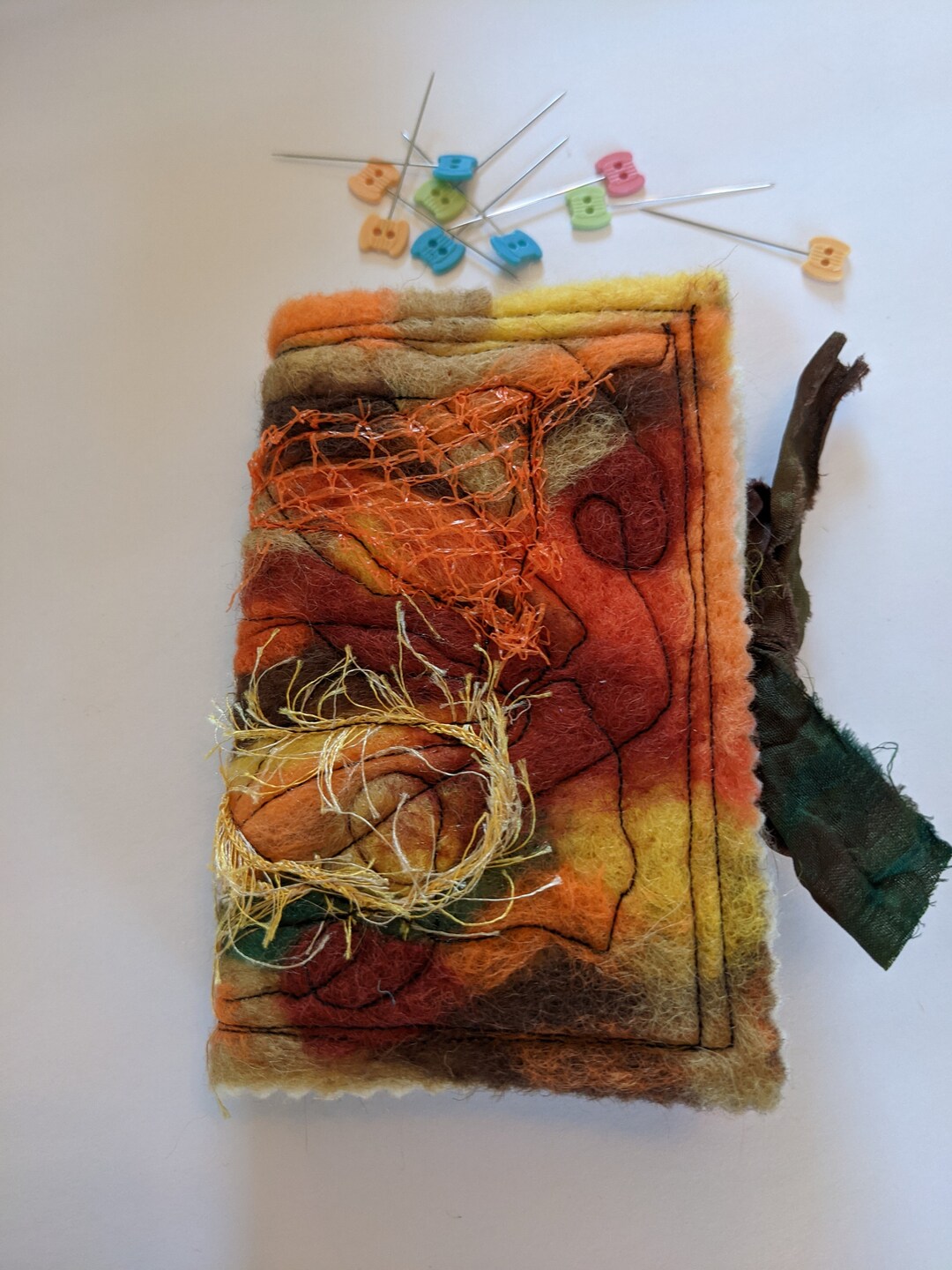 Needle Felted, Needle Book, Needle Case, Sewing Supplies, Sewing Book ...